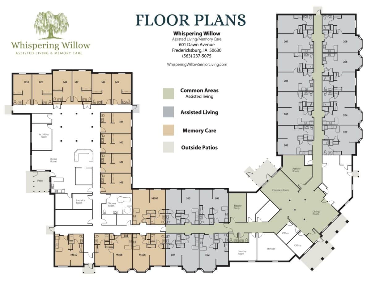 Whispering Willow Senior Community Floor Plans